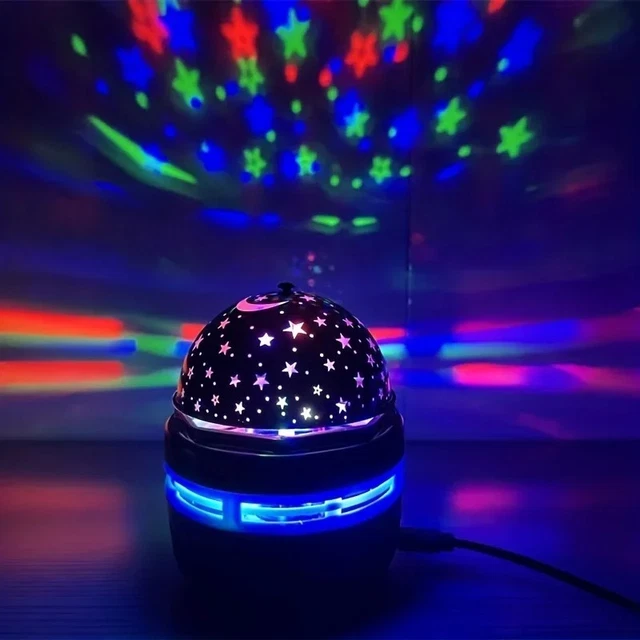 STARRY NIGHT LIGHT Projector Star Sky Moon Lamp Kids Bedroom lights ...