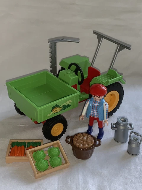 PLAYMOBIL 3074 MARKET gardener tractor farmer country farm vegetable ...