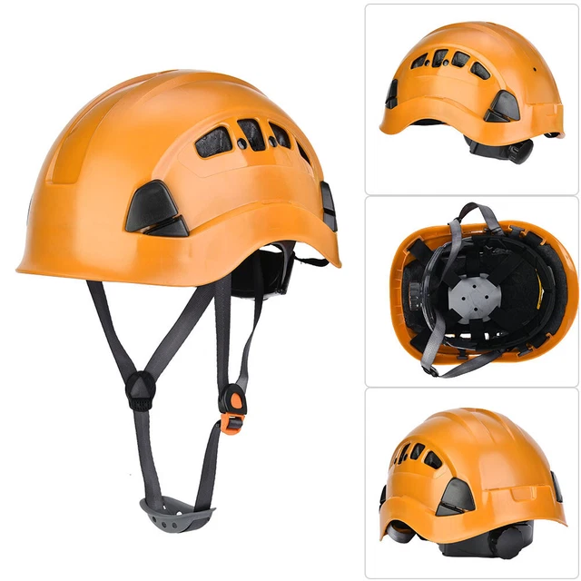 OUTDOOR RESCUE HELMET Rock Safety Rappelling Gear Belay Device For ...
