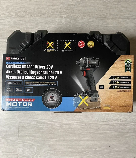 PARKSIDE PERFORMANCE® BOULONNEUSE/VISSEUSE à choc sans fil PDSSAP 20-Li ...