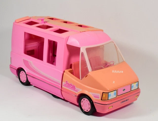 MATTEL DREAM HOUSE Camper Van Barbie Dolls Vintage '88 Transformable ...