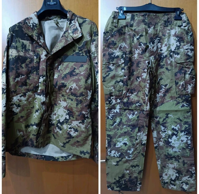 MIMETICA MILITARE BERSAGLIERI Divisa Esercito Italiano Nuova Originale ...
