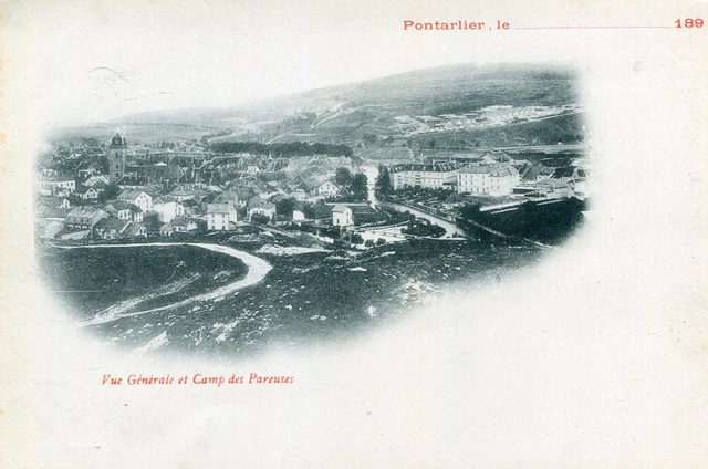 CARTE PONTARLIER VUE générale et Camp des Pareuses EUR 2,99 - PicClick FR