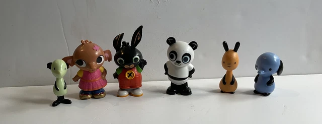 CBEEBIES BING BUNNY And Friends Toy Figures x 6 2014 fabric ears small ...