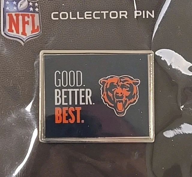 2025 CHICAGO BEARS Ben Johnson GOOD BETTER BEST Game Day Pin SOLDIER ...