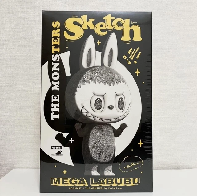 POP MART X THE MONSTERS - MEGA LABUBU 400% SKETCH FIGURE RARE NEUF ...