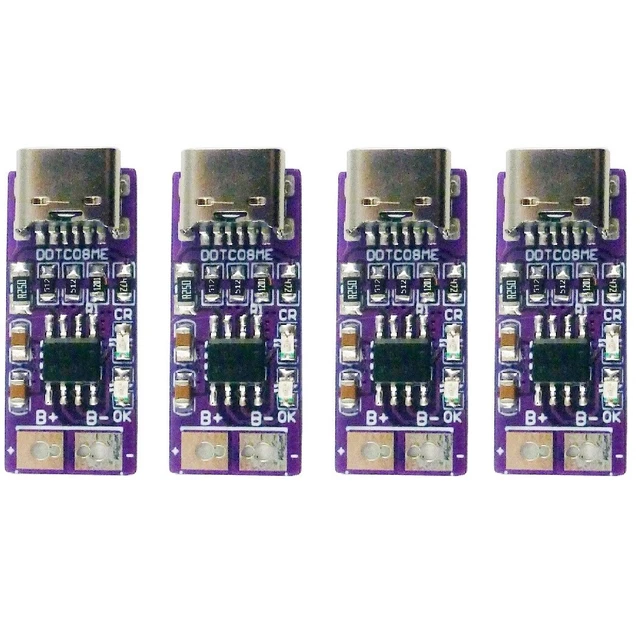 TYPE-C LI-ION LI-PO Lithium Battery Charging PD QC FCP USB TP4056 1A ...