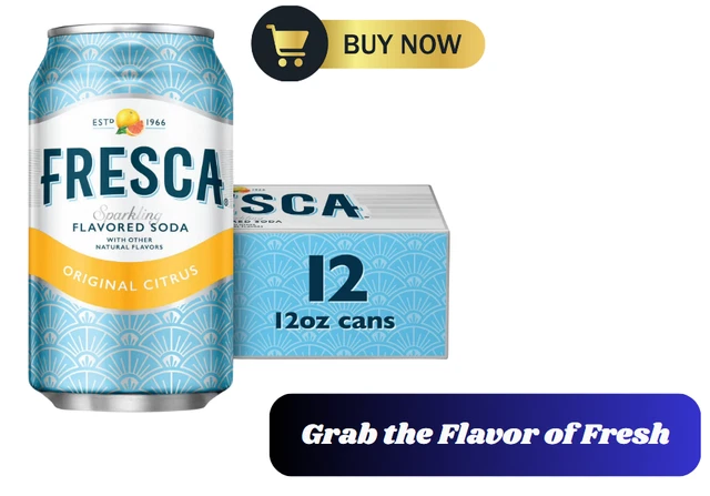 FRESCA CITRUS SODA 12 fl oz Cans 12 Pack Fridge Pack Refreshing Soft ...