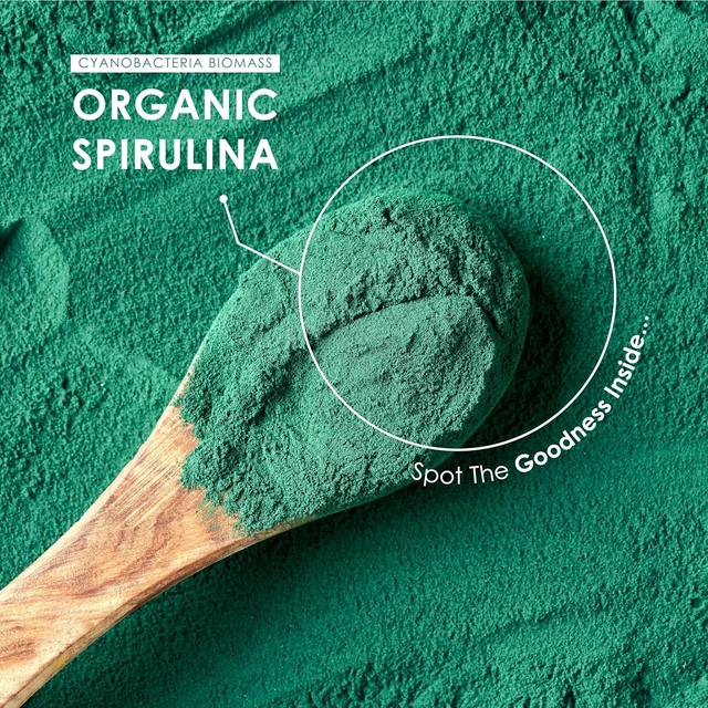 ORGANIC SPIRULINA 2000MG – 300 Vegan Tablets - Cold Pressed with No ...