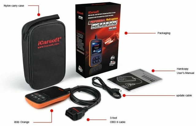 ICARSOFT LETTORE CODICI di Guasto Diagnostico Scan Tool I930 per Jaguar ...