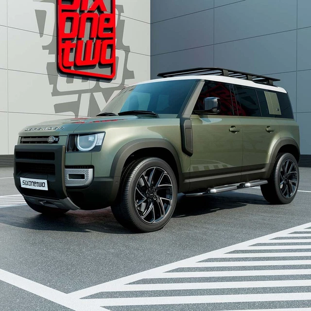 LAND ROVER DEFENDER 110 2022 L663 Running Boards Side Steps New BLACK ...