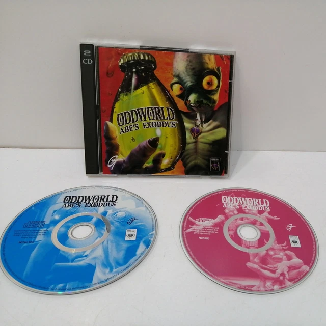 ODDWORLD ABE'S EXODDUS Exodus PC CD ROM Game 2 Disc EUR 13,32 - PicClick DE