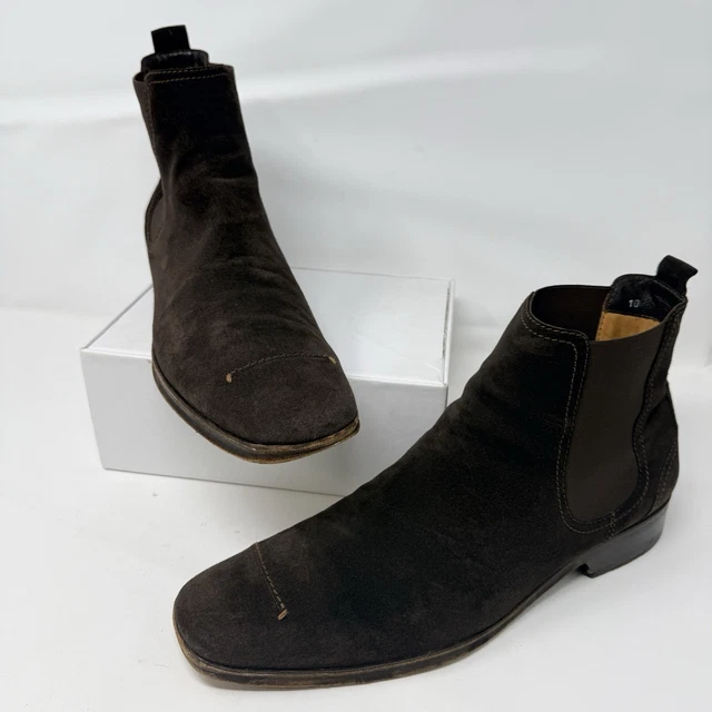VINTAGE COSTUME NATIONAL Homme Chelsea Boots Men’s Size 10 Suede ...