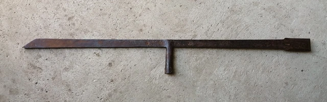 OLD TOOL OUTIL ancien ciseau bois pontache BISAIGUE de Charpentier ...