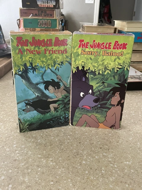 THE JUNGLE BOOK Animated Series VHS X2 - Sorry, Baloo! A New Friend ...