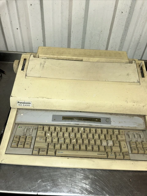 PANASONIC KX-E4000 SPELLSCAN word processor electric typewriter £30.00 ...