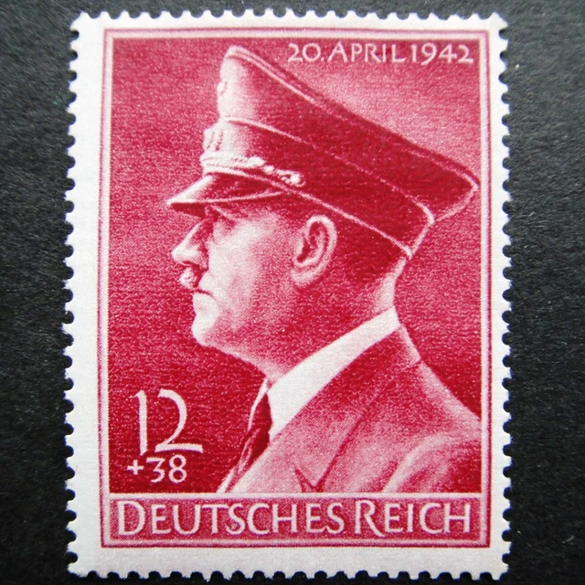 GERMANY NAZI 1942 Stamp MNG Adolf Hitler 53rd birthday WWII Third Reich ...