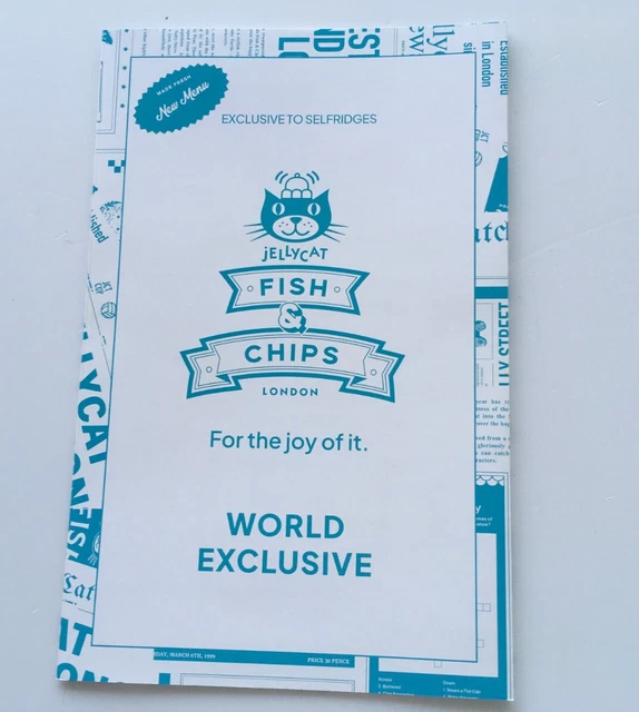 JELLYCAT MENU FISH & Chip Selfridges UK London Exclusive £5.44 ...