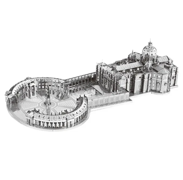 SAINT PETER’S BASILICA Vatican 3D Self Assembly DIY Metal Model Kit UK ...
