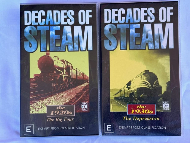 2 X DECADES OF STEAM 1920s and 1930s VIDEOS, RAILWAY STEAM TRAINS ABC ...