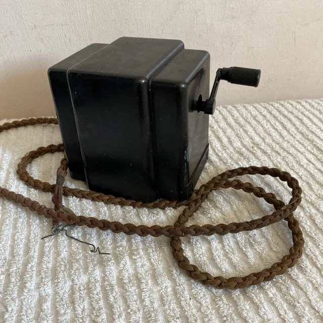 VINTAGE GPO BAKELITE Telephone Magneto Bell Ringer Generator 26Ap E/3 £ ...