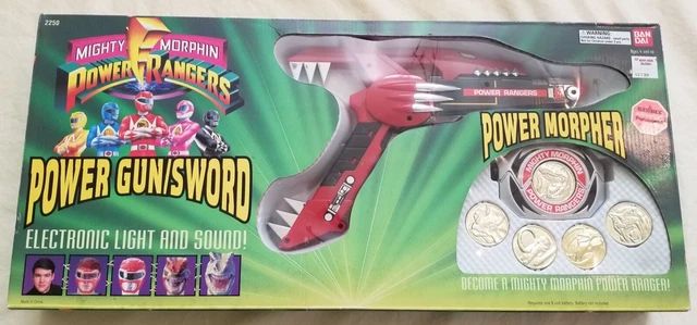 MIGHTY MORPHIN POWER Rangers Powermorpher and Power Gun/Sword Bandai ...