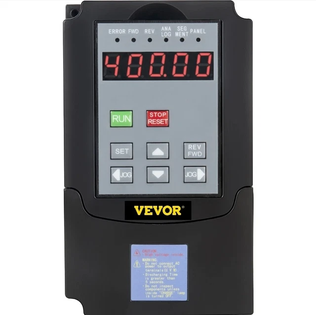 VEVOR 4KW 5HP VFD 220V Variable Frequency Drive Speed Drive VSD Drive ... VEVOR 4KW 5HP VFD 220V Variable Frequency Drive Speed Drive VSD Drive ...