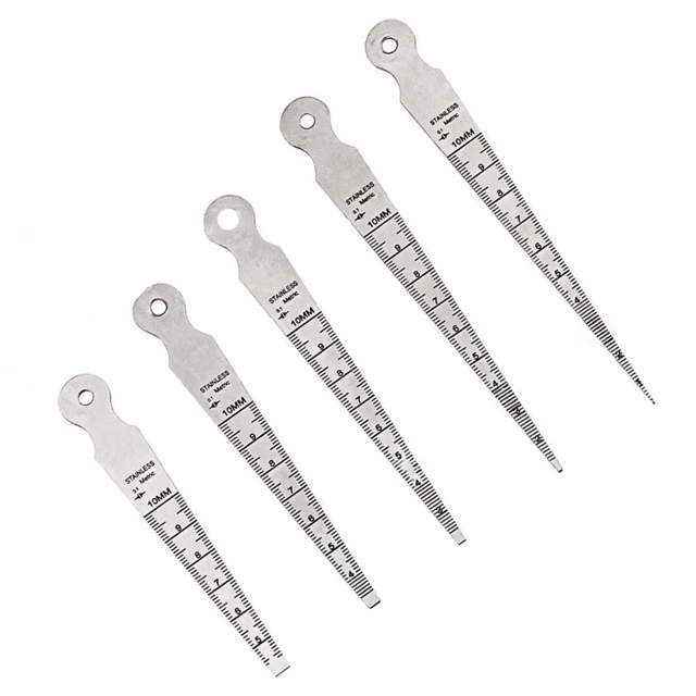 MEASURING WEDGE FOR Inspection Wedge Feeler Gauge Engraved Metric Scale ...