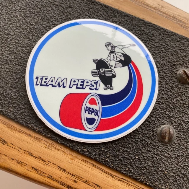 TEAM PEPSI SKATEBOARD Sticker Vintage Skate Decal £2.97 - PicClick UK