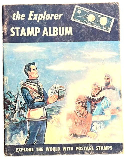 THE EXPLORER STAMP Album - Some Pages With Stamps Affixed £23.80 ...