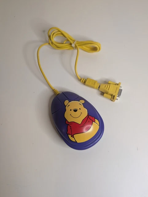 RARE DISNEY WINNIE The Pooh Mouse PS/2 Computer Ball Mouse Vintage ...