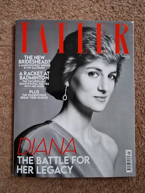 TATLER MAGAZINE JANUARY 2024 Princess Diana Lady Rose Cecil Annabelle ...