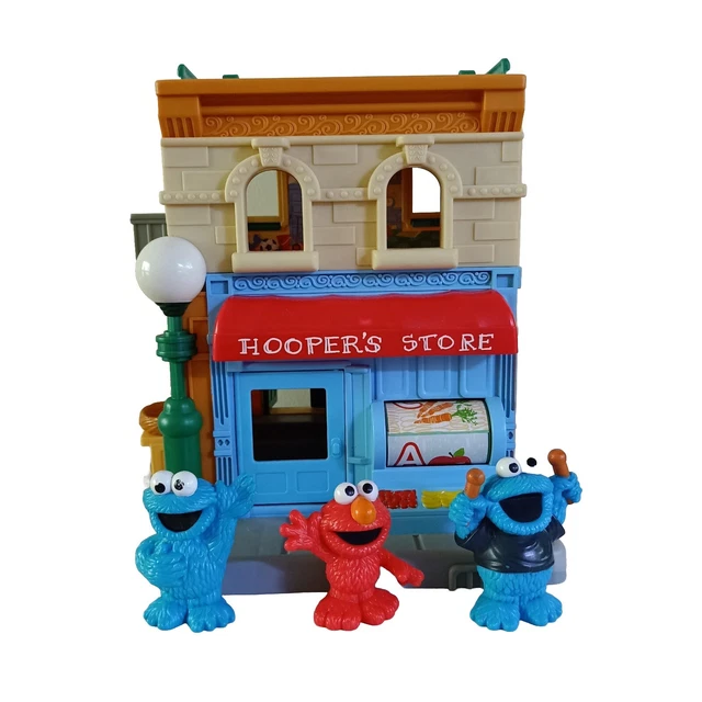 SESAME STREET HOOPER'S Store Playset 2010 Sesame Workshop Hasbro With ...