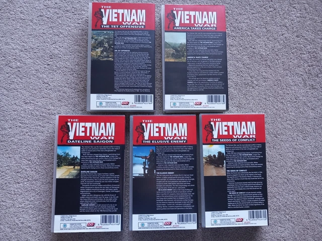 VIETNAM WAR 5X Vhs Video Tapes (As New) £4.00 - PicClick UK