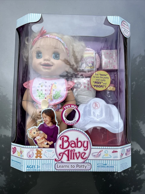 HASBRO BABY ALIVE Learn To Potty Very Rare Doll New Old Stock Sealed ...