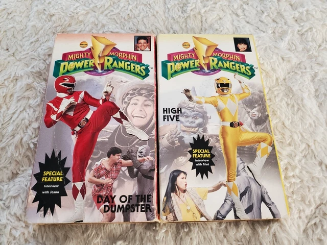 MIGHTY MORPHIN POWER RANGERS 2 VHS Lot DAY OF THE DUMPSTER High Five ...