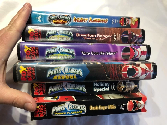 LOT OF 6 Mighty Morphin Power Rangers VHS Tapes - Classic Rare 90's ...