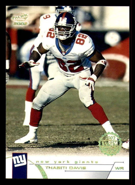 2002 PACIFIC EXTREME LTD #ed/24 #288 Thabiti Davis - New York Giants FB ...