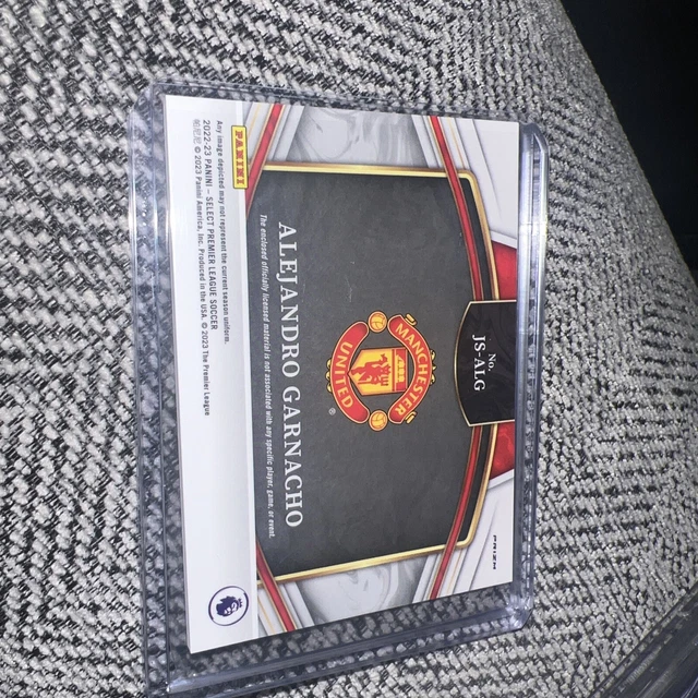 PANINI PREMIER LEAGUE Select 2023 Alejandro Garnacho Silver Prizm Kit ...