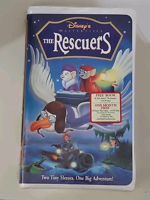 THE RESCUERS (VHS, 1999) Disney Masterpiece New Video Tape Movie Free ...