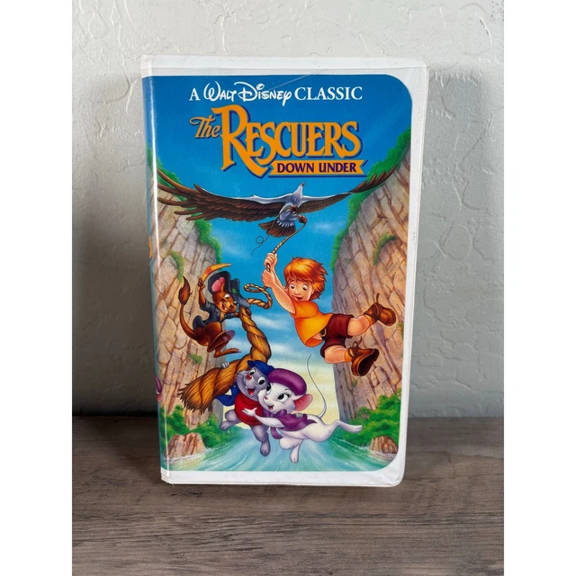 THE RESCUERS DOWN Under (VHS, 1990) RARE Black Diamond The Classics ...
