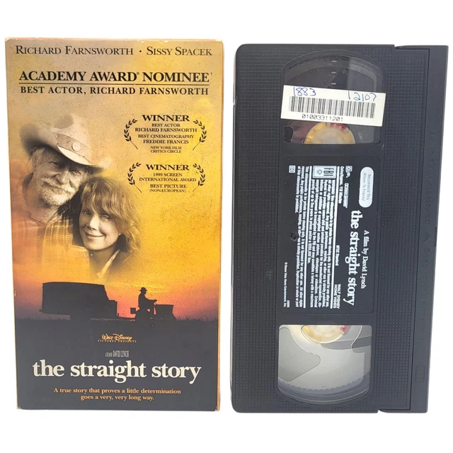 DISNEY THE STRAIGHT Story VHS Richard Farnsworth David Lynch *TESTED* £ ...