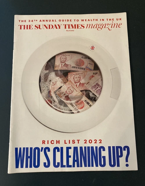SUNDAY TIMES 22ND May 2022 The Rich List Magazine 34th annual guide ...