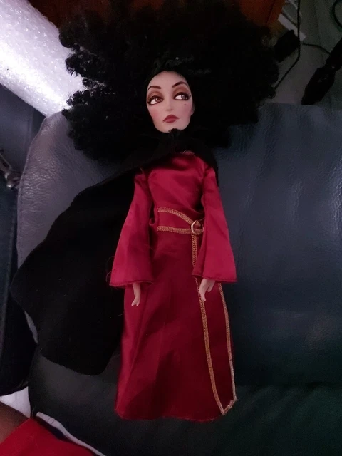 DISNEY STORE MOTHER Gothel Doll Tangled Rapunzel Villain Shoes Cape ...