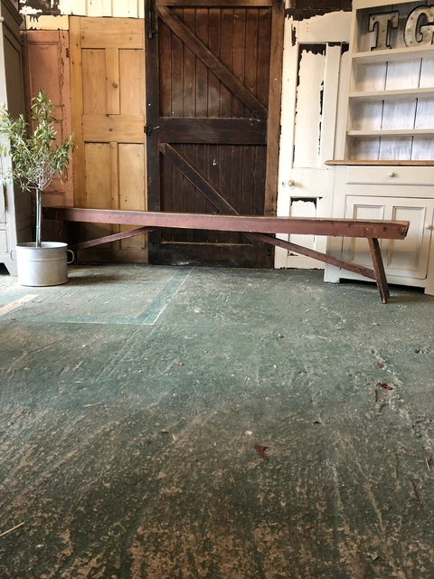 VINTAGE RUSTIC OLD School Bench (One Of a Pair) £125.00 - PicClick UK
