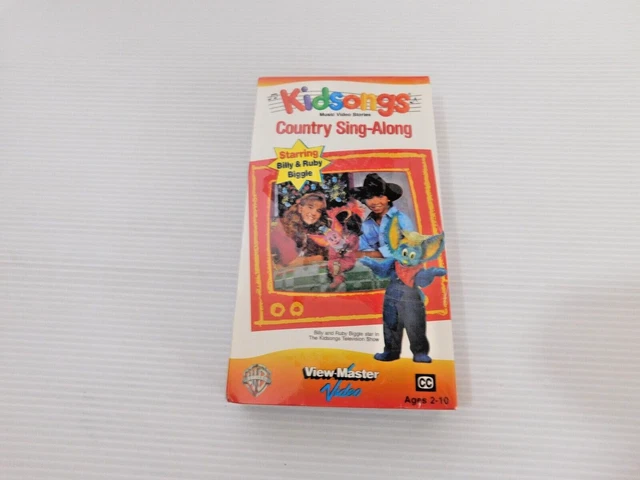 KIDSONGS COUNTRY SING Along VHS Billy Ruby Biggle View Master Video ...