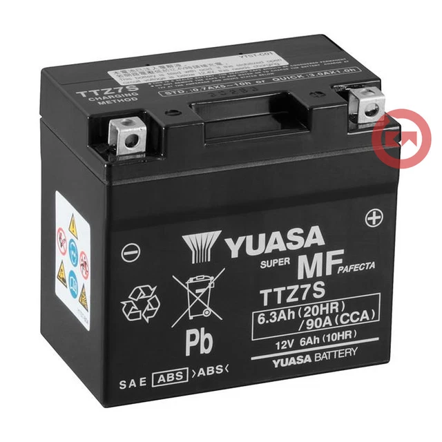 BATTERIE YUASA TTZ7S=YTZ7S 12V 6Ah Sigillée Honda XLV Varadero 125 2011 ...