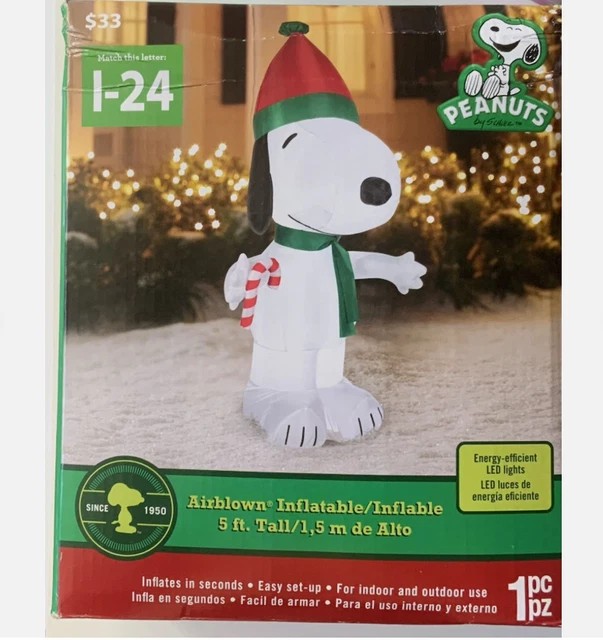 PEANUTS AIRBLOWN INFLATABLE Snoopy 5ft Tall £35.85 - PicClick UK