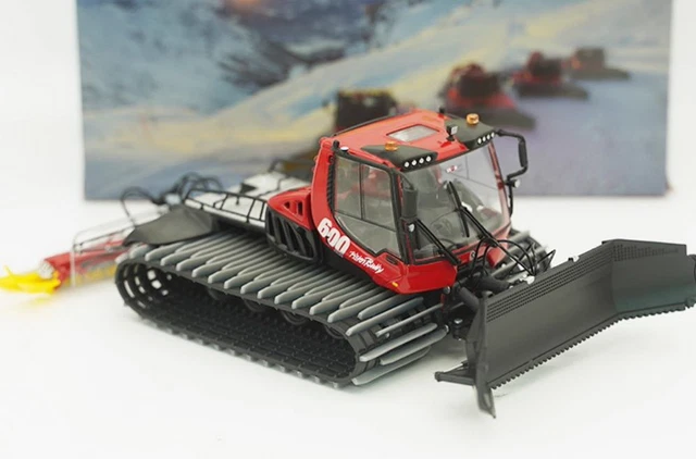 1/43 SCALE PISTENBULLY 600 Snowplow Diecast Model Plastic Tracks Toy ...
