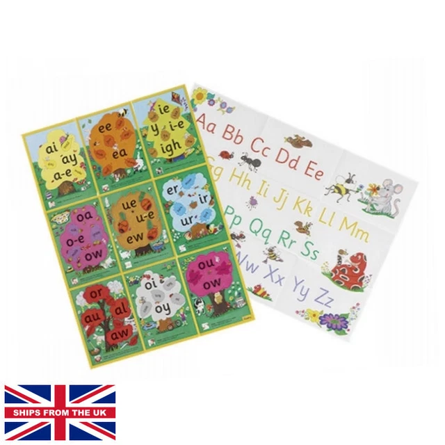 JOLLY PHONICS ALTERNATIVE Spelling & Alphabet Posters - Sue Lloyd ...